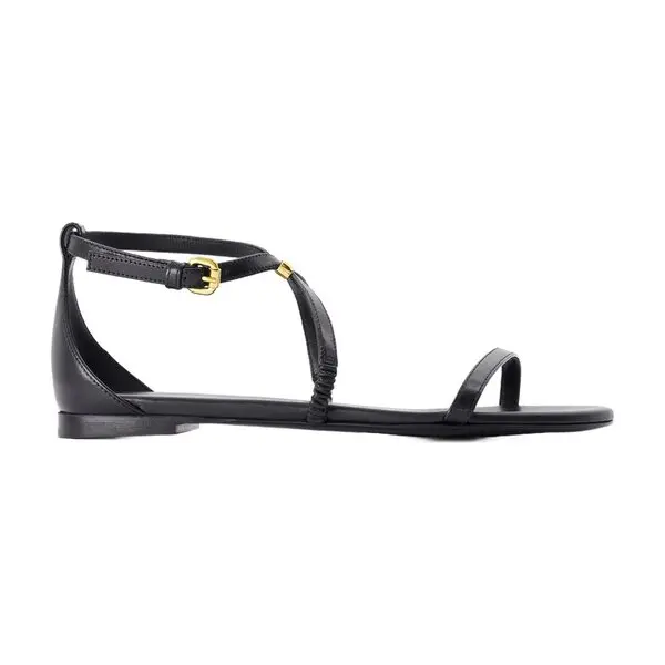 Alexander McQueen Leather Harness Sandals - Black