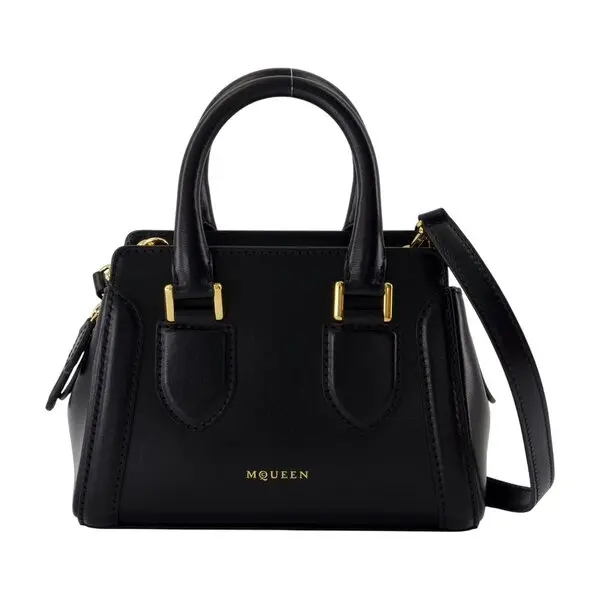 Alexander McQueen Birdee Mini Leather Purse - Black