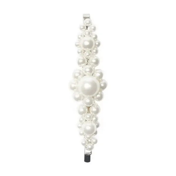 Simone Rocha Large Flower Hair Clip - White