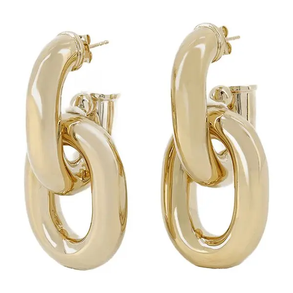 Rabanne Xl Link Hoops - Gold