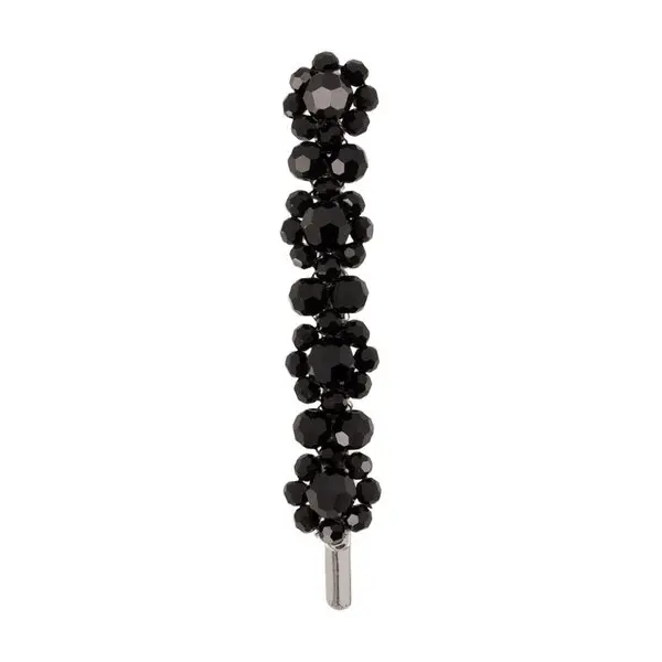 Simone Rocha Cristal Flower Barrette - Black