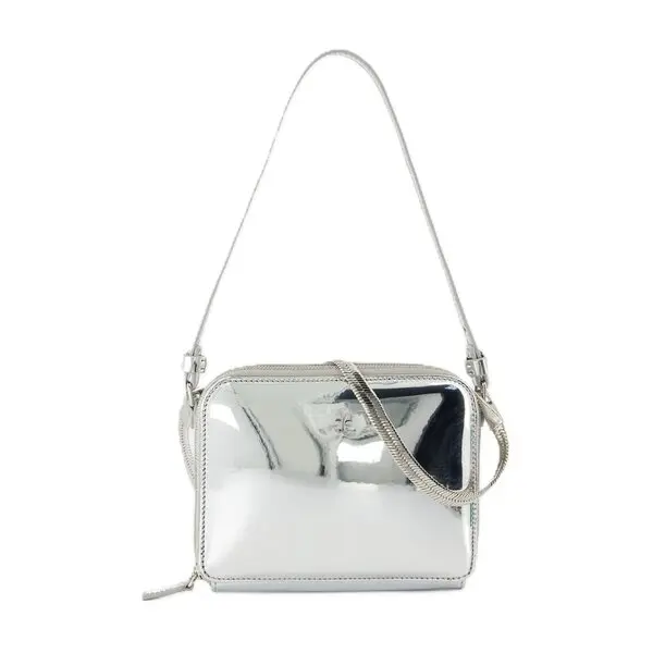 COURREGES Chained Mirror Purse - Silver