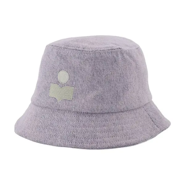 Isabel Marant Haley Gb Cotton Bucket Hat - Purple