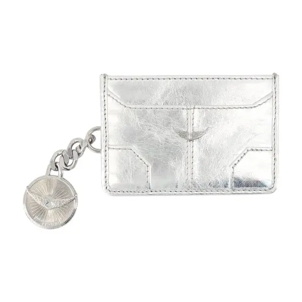 Zadig&Voltaire Sunny Pass Card Holder Leather - Silver