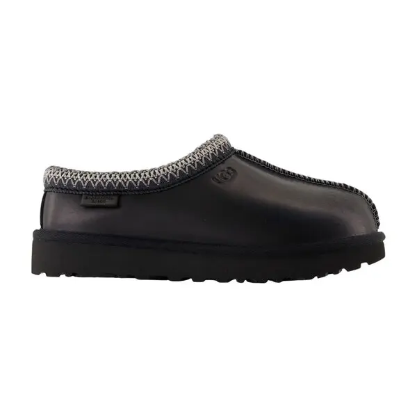 UGG Tasman Leather Mules - Black