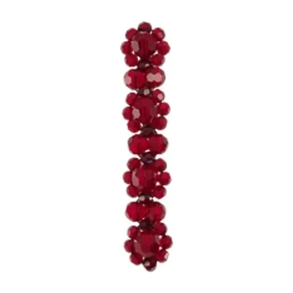 Simone Rocha Flower Crystal Hair Clip - Red