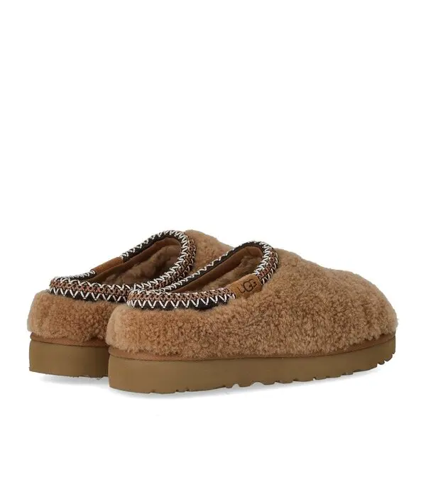 UGG Tasman Maxi Curly Slipper - Brown