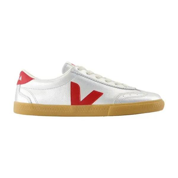 VEJA Volley Leather Sneakers - Silver