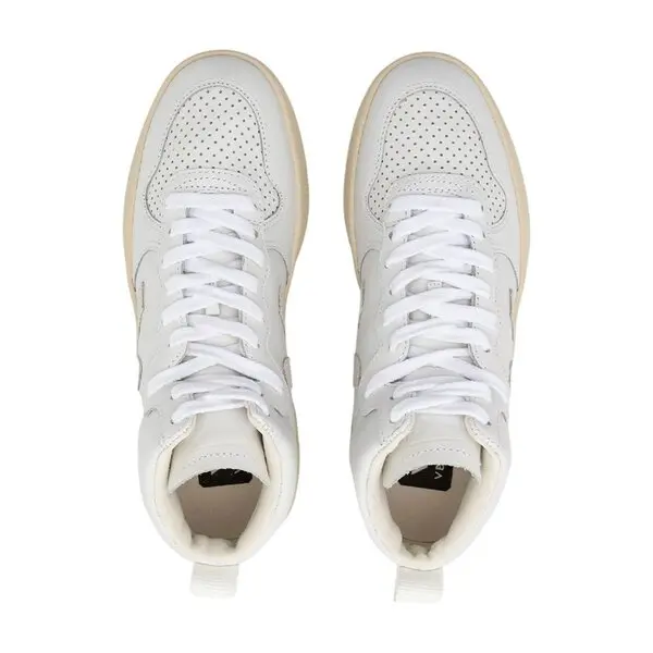 VEJA V-15 Leather High-top Sneakers
