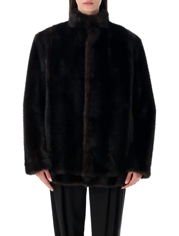 MAISON MARGIELA Faux Fur Jacket