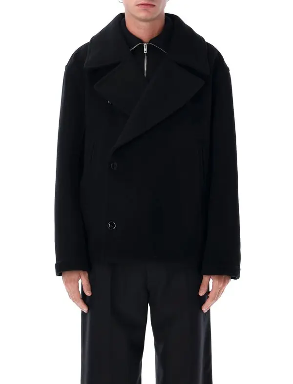 LEMAIRE Boxy Wool Pea Coat
