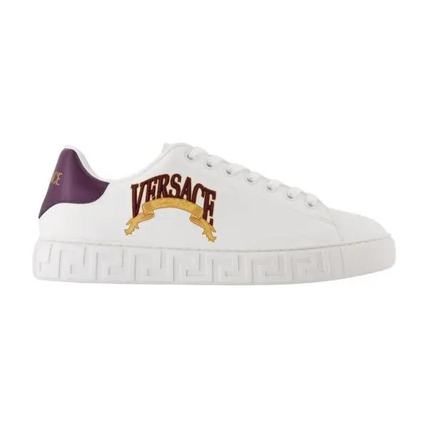 Versace Synthetic Leather Sneakers