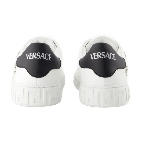 Versace La Greca Canvas Sneakers