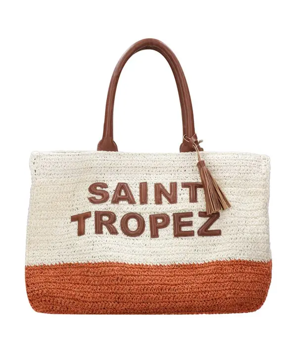 DE SIENA Raffia Tote