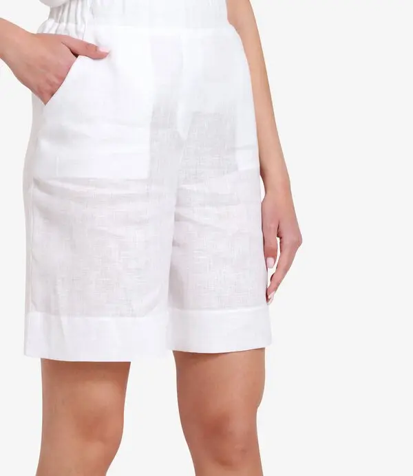 GRAN SASSO Linen Shorts