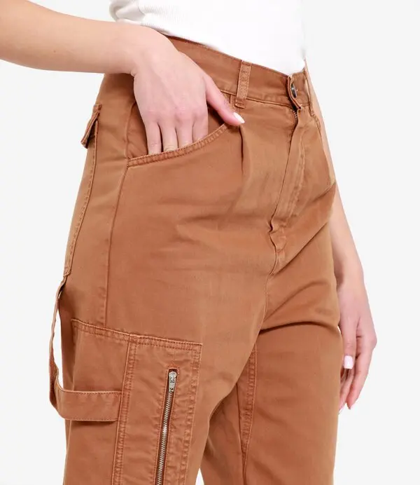 SEMICOUTURE Cotton Gabardine Trousers - Cannella