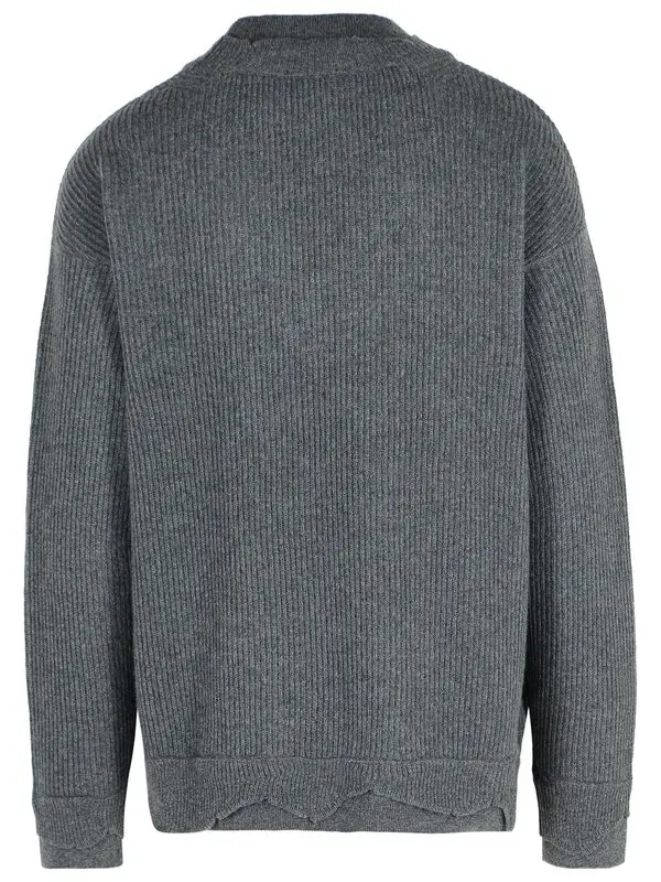 LANEUS Wool-blend Sweater - Grey