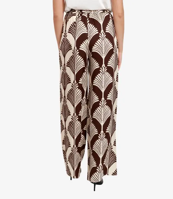 PENNY BLACK Patterned Wide-leg Trousers