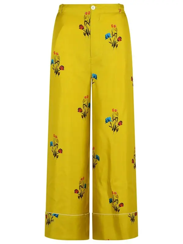 Marni Silk Wide Leg Pants