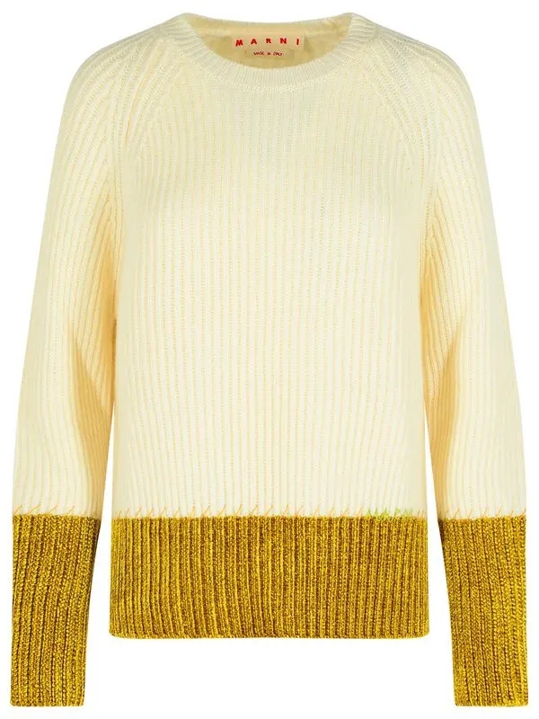 Marni Virgin Wool Sweater - Beige