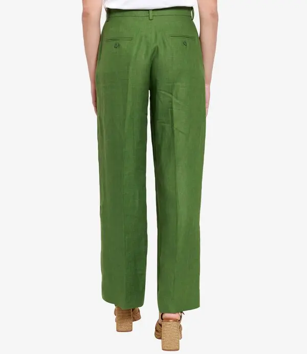 Max Mara Wide Leg Linen Trousers