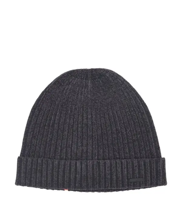 RRD Ribbed Velvet Effect Beanie - Grey