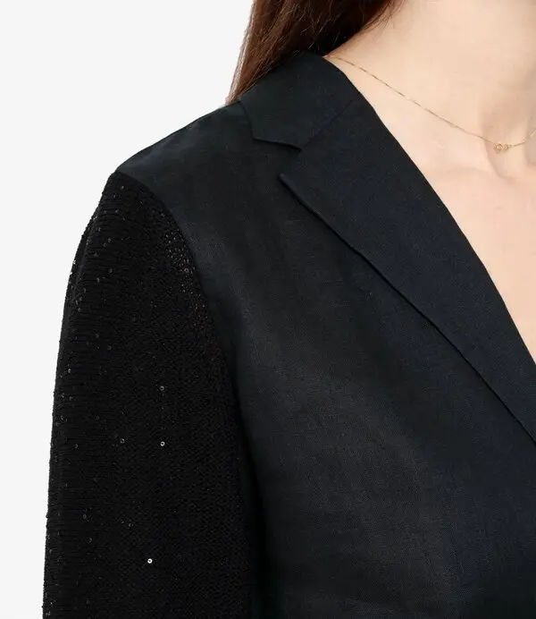GRAN SASSO Linen And Cotton Single-breasted Jacket