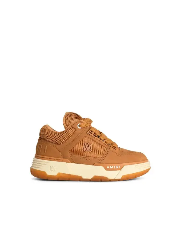 Amiri Wheat Leather Blend Sneakers - Brown