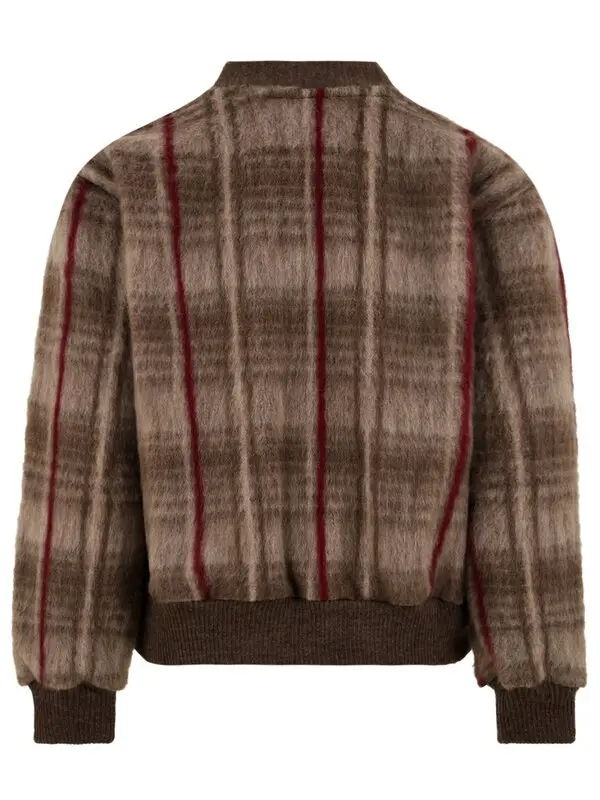 Aspesi Tartan Wool Cardigan