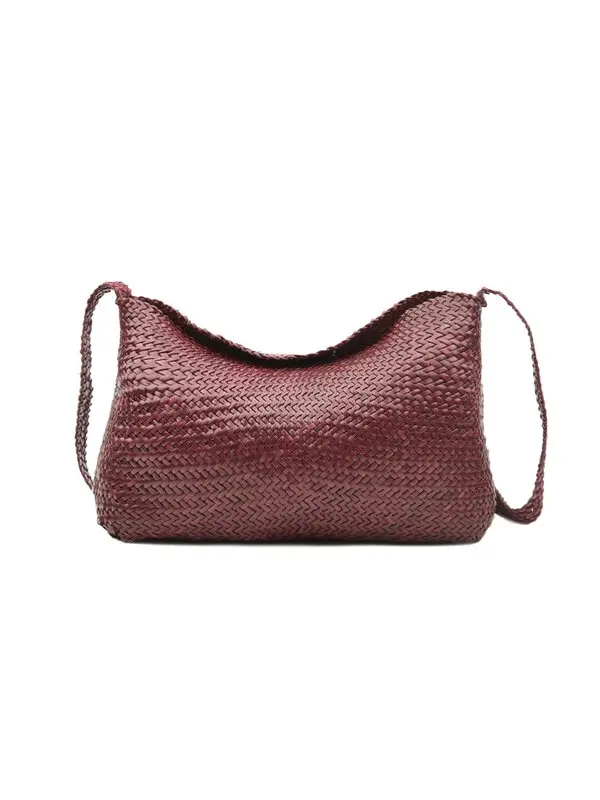 Dragon Diffusion Woven Shoulder Bag - Bordo