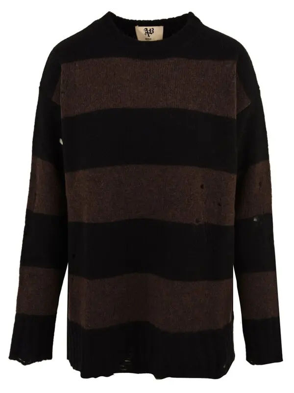 ANIYE BY Striped Wool-blend Sweater