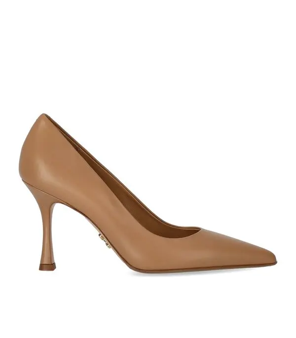 SERGIO LEVANTESI Leather Pointed-toe Pumps - Beige