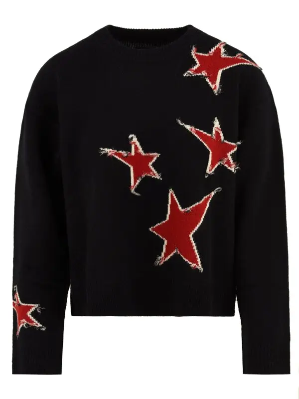 Zadig&Voltaire Star Pattern Cashmere Sweater - Black