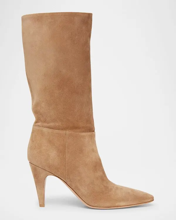 GIANVITO ROSSI Slouchy Suede Boots