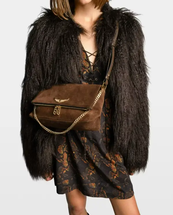 Zadig&Voltaire Grained Leather Shoulder Bag