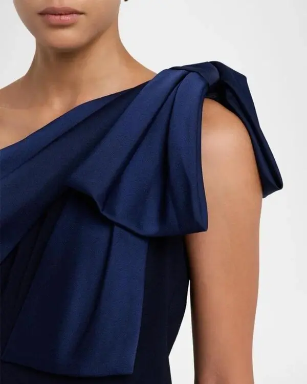 SACHIN BABI Estrella Draped One-shoulder Column Gown