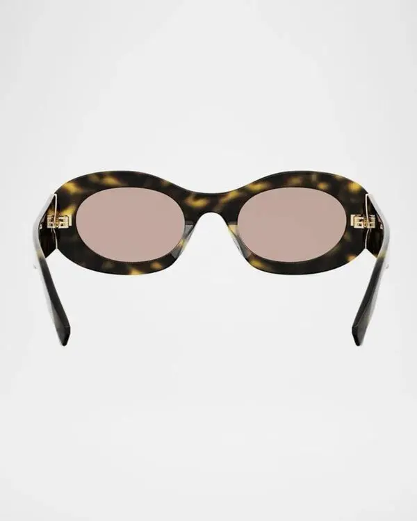 BVLGARI Divas' Dream 50mm Oval Sunglasses - Dark Havan