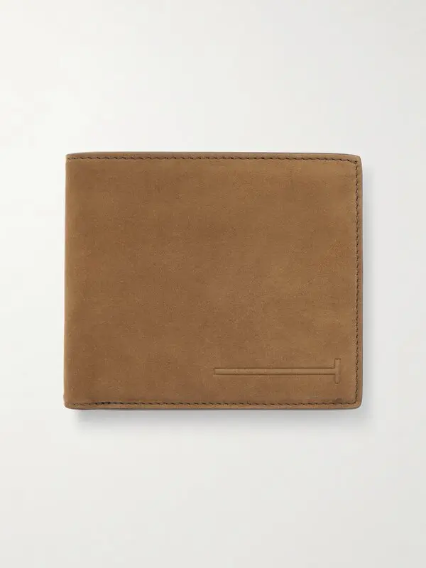 TOM FORD Nubuck Billfold Wallet - Brown