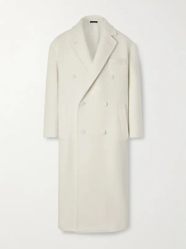 TOM FORD Double-breasted Cashmere Tailored Coat
