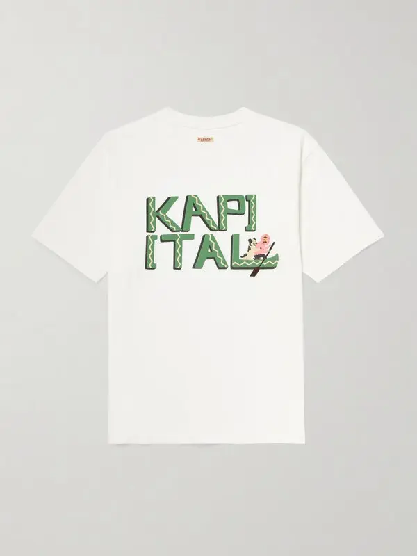 Kapital Printed Cotton-jersey T-shirt - Green