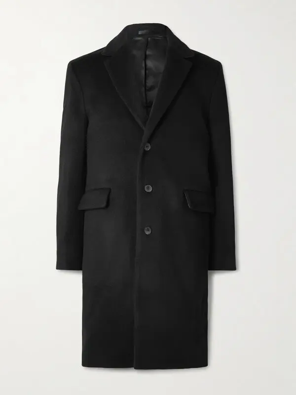 Mr P. Wool And Cashmere-blend Coat - Black