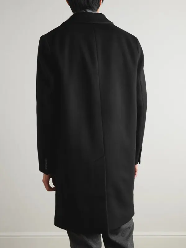 Mr P. Wool And Cashmere-blend Coat - Black