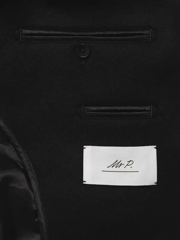 Mr P. Wool And Cashmere-blend Coat - Black