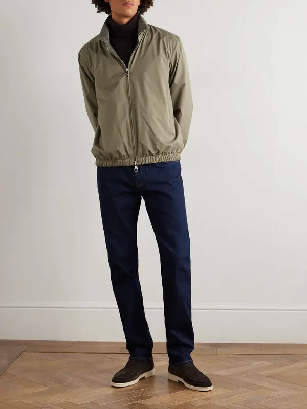 Loro Piana Reversible Windmate® Storm System® Blouson Jacket - Green