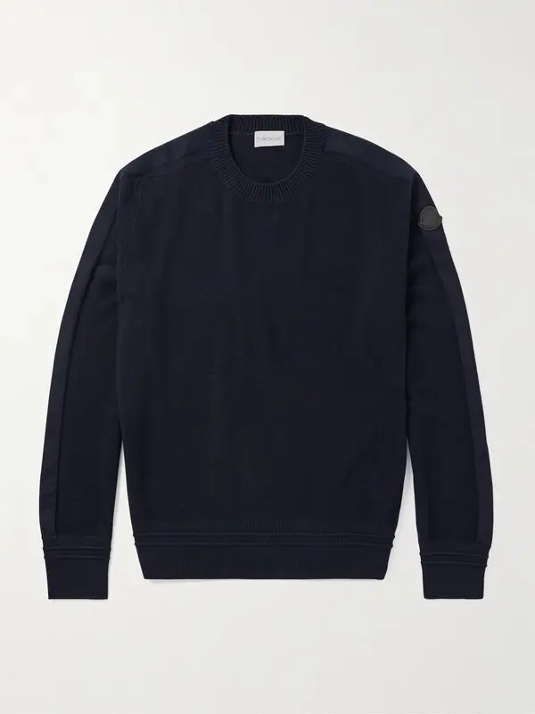 Moncler Logo-appliquéd Wool Sweater