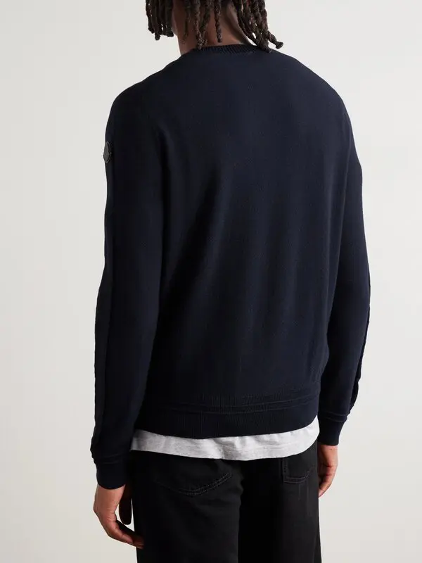 Moncler Logo-appliquéd Wool Sweater