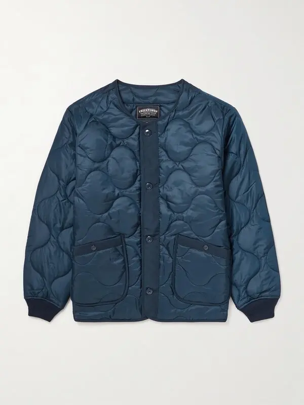 FRIZMWORKS Quilted Shell Field Jacket - Blue