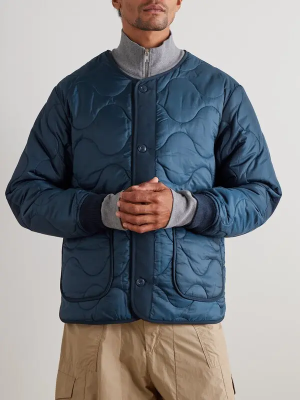 FRIZMWORKS Quilted Shell Field Jacket - Blue