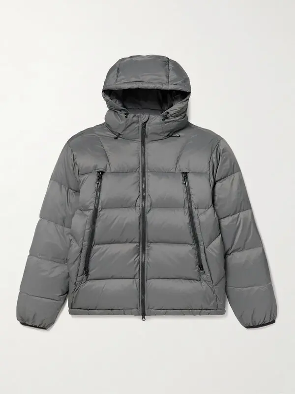FRIZMWORKS Altavia Quilted Nylon Hooded Down Jacket