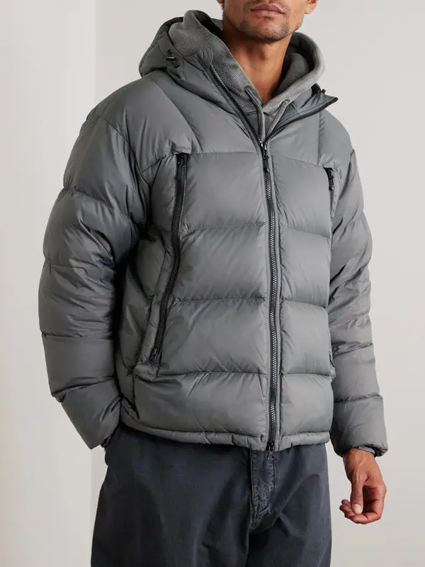 FRIZMWORKS Altavia Quilted Nylon Hooded Down Jacket